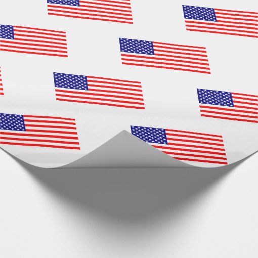 American Flags USA Wrapping Paper | Zazzle