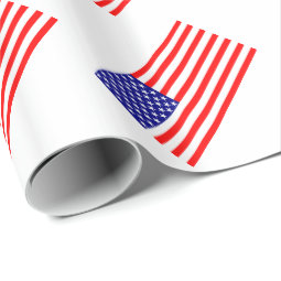 American Flags USA Wrapping Paper | Zazzle