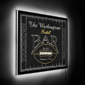 American Football Bar LED Sign for Man Cave | Zazzle