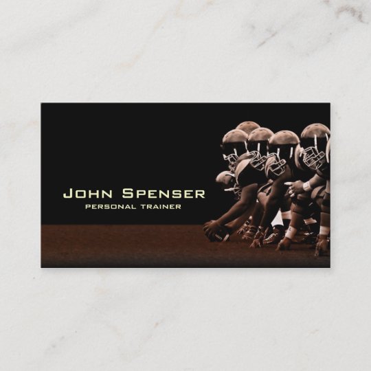 American Football Coach Business Card | Zazzle.com