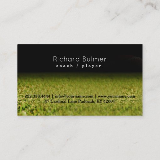 American Football Coach Or Player Business Card | Zazzle