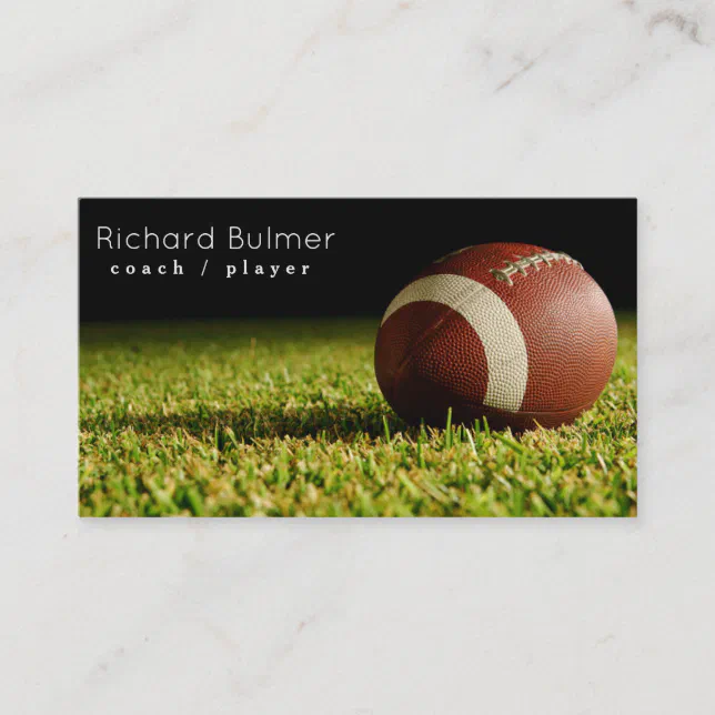 American Football Coach Or Player Business Card | Zazzle