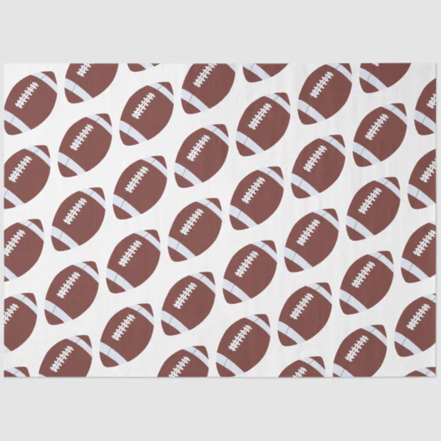American Football Gridiron Ball Pattern Tissue Paper | Zazzle