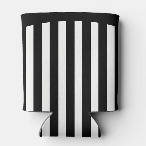 American Football Referee Stripes Can Cooler | Zazzle