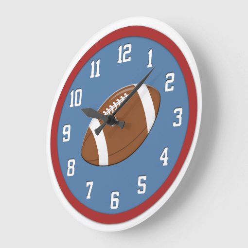 American Football Wall Clock | Zazzle