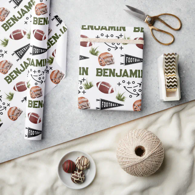 American Football Wrapping Paper | Zazzle