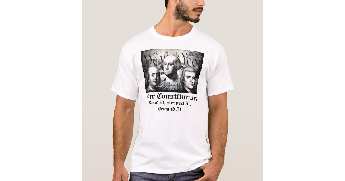 AMERICAN FOUNDING FATHERS CONSTITUTION T-Shirt | Zazzle