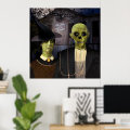 American Gothic Halloween Haunted House Poster | Zazzle