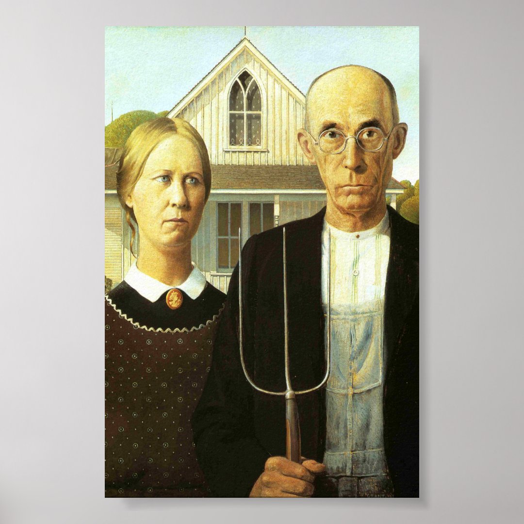American Gothic (Perfect Quality) Poster | Zazzle