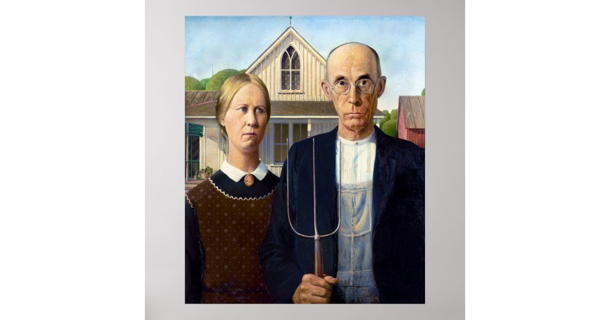American Gothic Poster | Zazzle