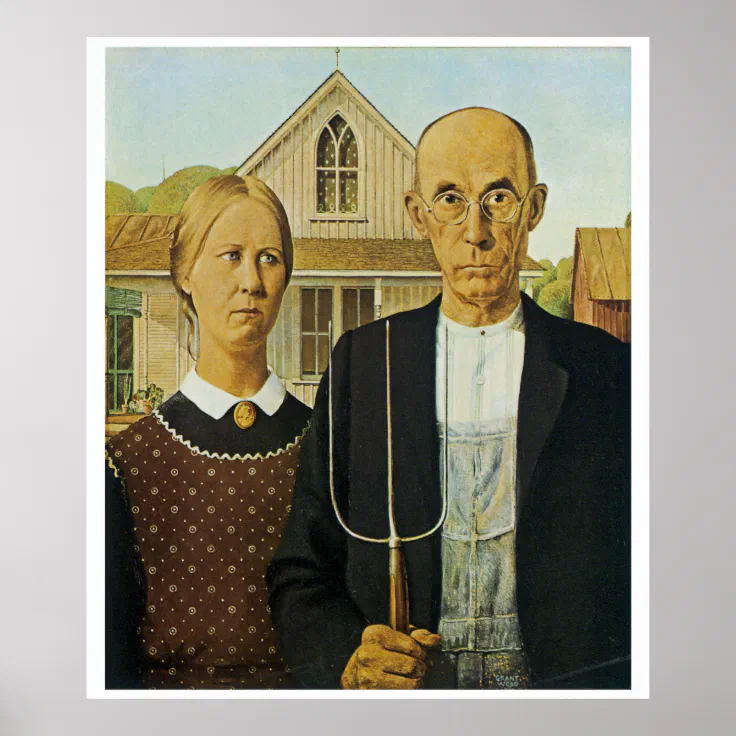 American Gothic Poster | Zazzle