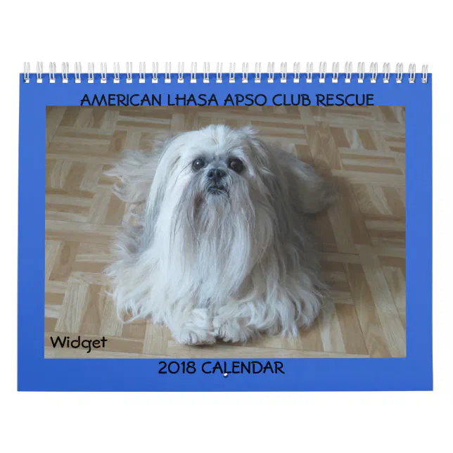 American Lhasa Apso Club Rescue 2018 Calendar Pt.2 | Zazzle