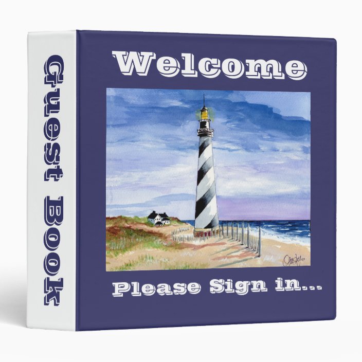 American Lighthouse guest book Binder | Zazzle.com