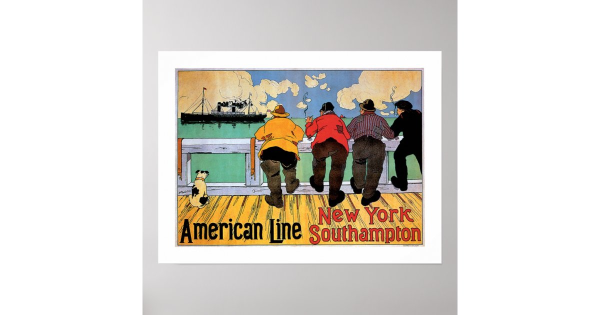 American Line Poster | Zazzle