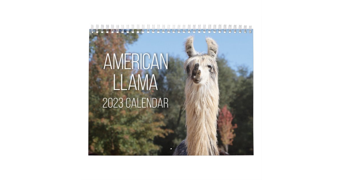 American Llama Magazine 2023 Calendar | Zazzle