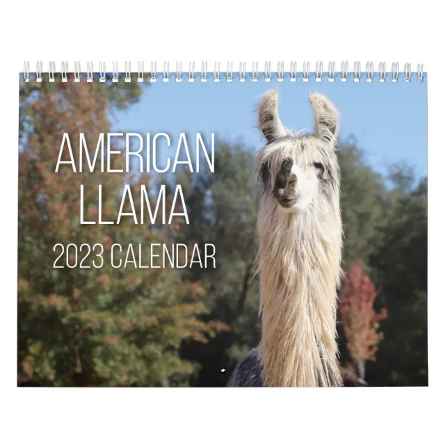 American Llama Magazine 2023 Calendar | Zazzle