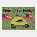 American Military Soldier Proud Family Sign | Zazzle