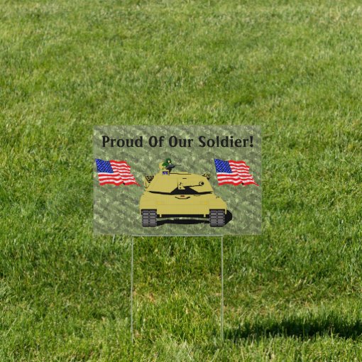 American Military Soldier Proud Family Sign | Zazzle