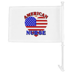 American Nurse Car Flag | Zazzle