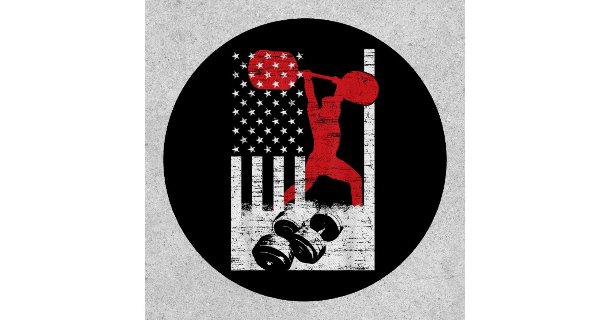 American Olympic Weightlifting Patch | Zazzle