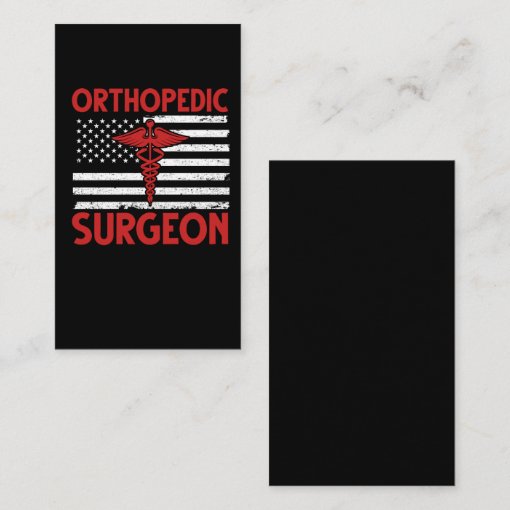 American Orthopedic Surgeon Business Card | Zazzle