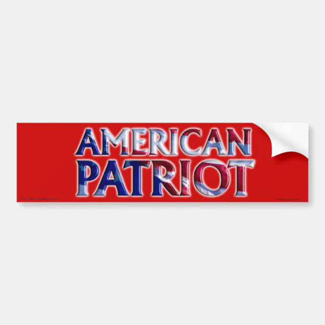 American Patriot - Bumper Sticker | Zazzle