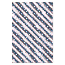 American Patriotic Stars and Stripes Pattern Tissue Paper | Zazzle