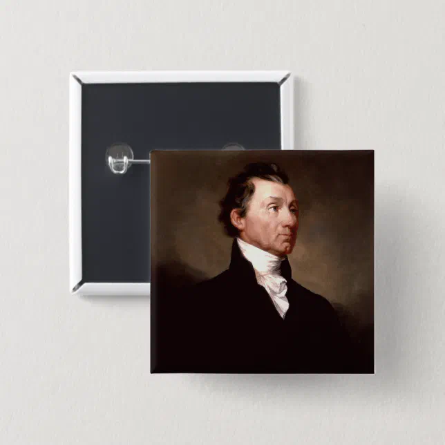 American President James Monroe Portrait Button | Zazzle