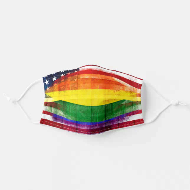 American Pride Flag Adult Cloth Face Mask | Zazzle