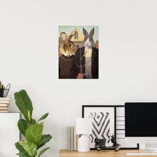 AMERICAN RABBIT POSTER | Zazzle