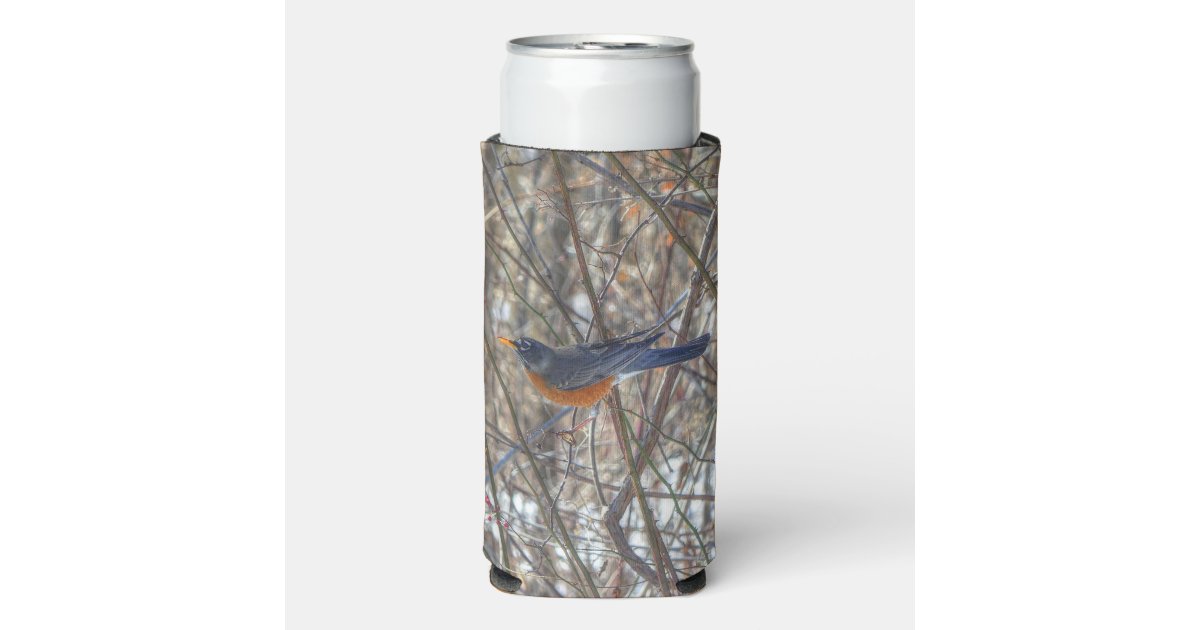 American Robin Seltzer Can Cooler | Zazzle