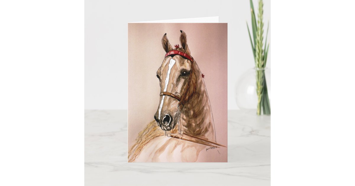 American Saddlebred Horse Card | Zazzle