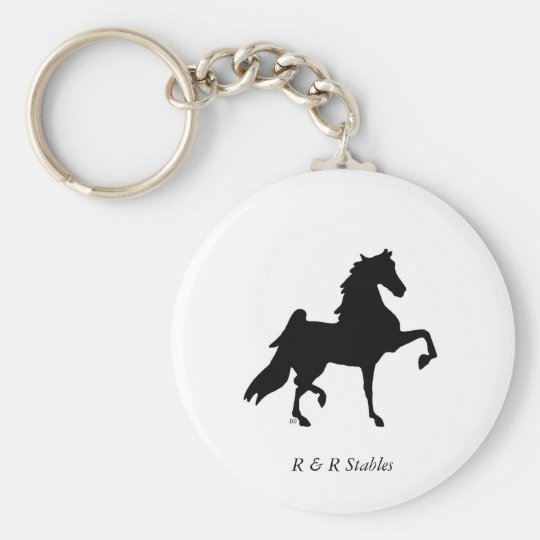 American Saddlebred Horse Key Ring | Zazzle.com