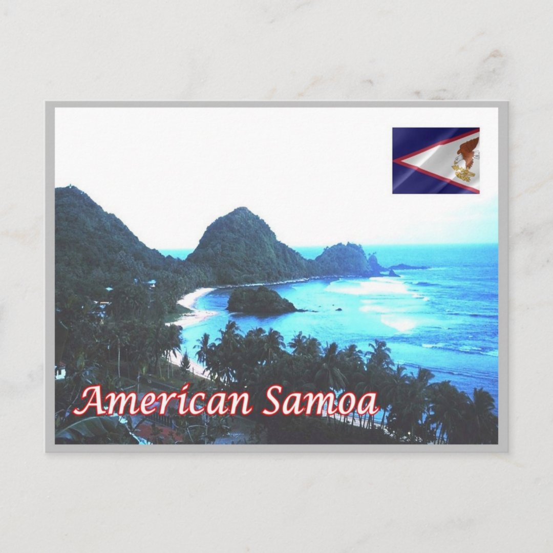 American Samoa - Coastline - Postcard | Zazzle