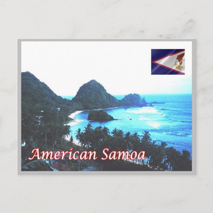 American Samoa - Coastline - Postcard | Zazzle