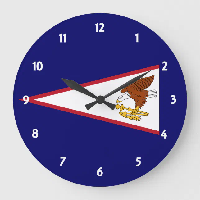 american samoa large clock | Zazzle