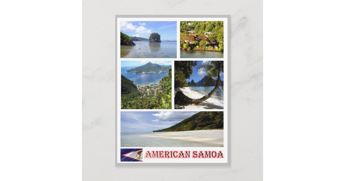 American Samoa - Mosaic - Postcard | Zazzle