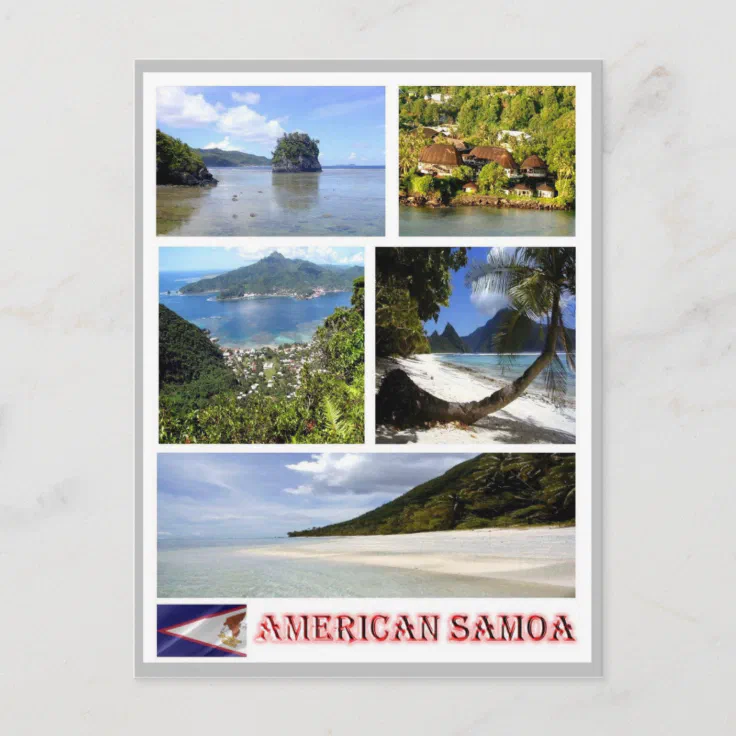 American Samoa - Mosaic - Postcard | Zazzle