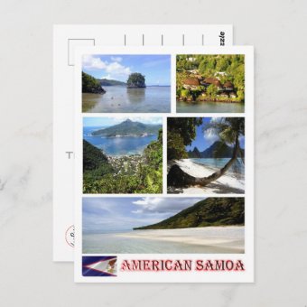American Samoa - Mosaic - Postcard | Zazzle
