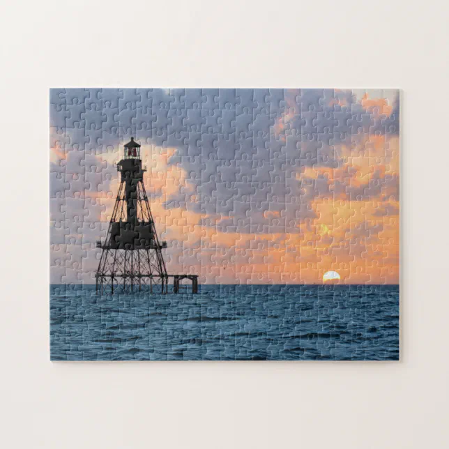 American Shoal Lighthouse, Florida Keys Jigsaw Puzzle | Zazzle