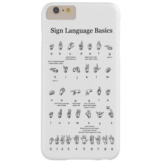 American Sign Language Alphabet and Numbers Case-Mate iPhone Case ...