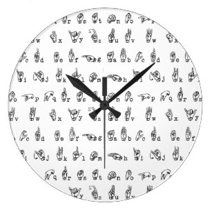 Sign Language Wall Clocks | Zazzle