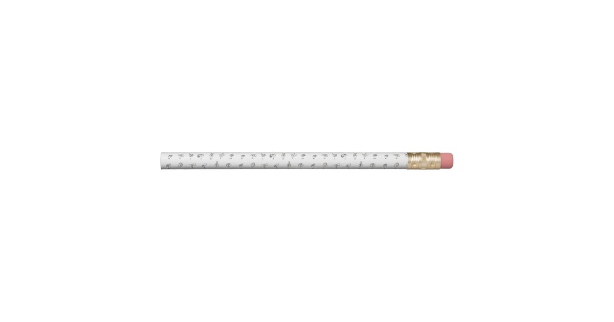 American Sign Language Chart Pencil | Zazzle