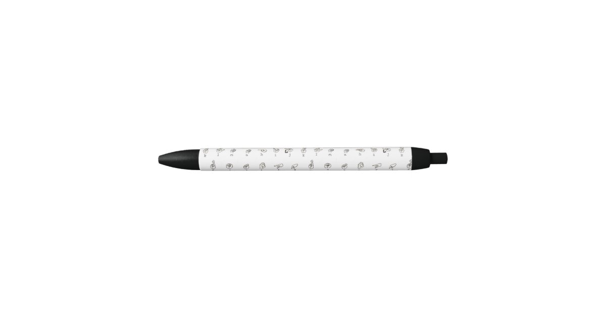 American Sign Language Chart Pens | Zazzle