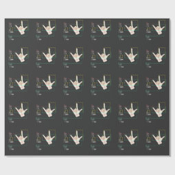 American Sign Language Hand Sign ASL I Love You Wrapping Paper | Zazzle