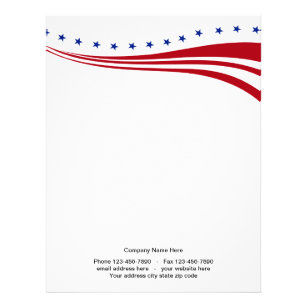 Patriotic Letterhead | Zazzle