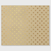 American Stars Kraft Gold Natural Elegant Minimal Wrapping Paper | Zazzle