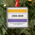 American Suffrage Victory Flag Women Vote Metal Ornament | Zazzle