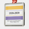 American Suffrage Victory Flag Women Vote Metal Ornament | Zazzle