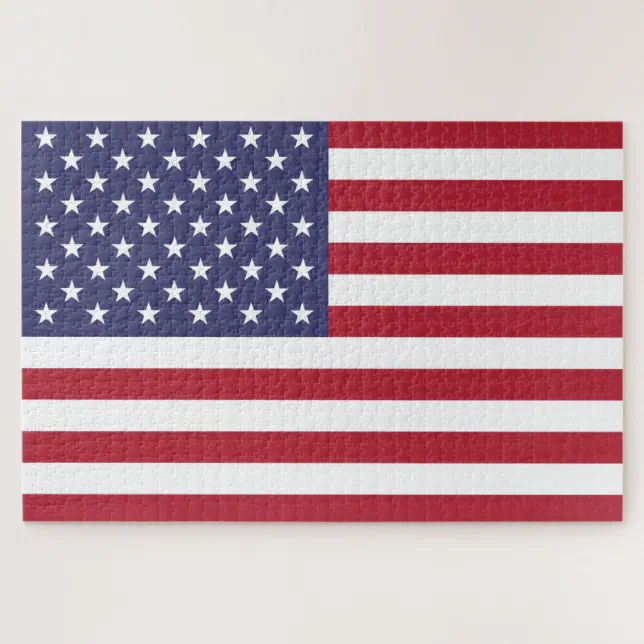 American United States USA Flag Jigsaw Puzzle | Zazzle